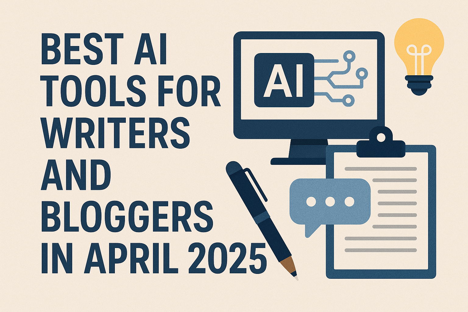 Best AI Tools for Writers and Bloggers in April 2025